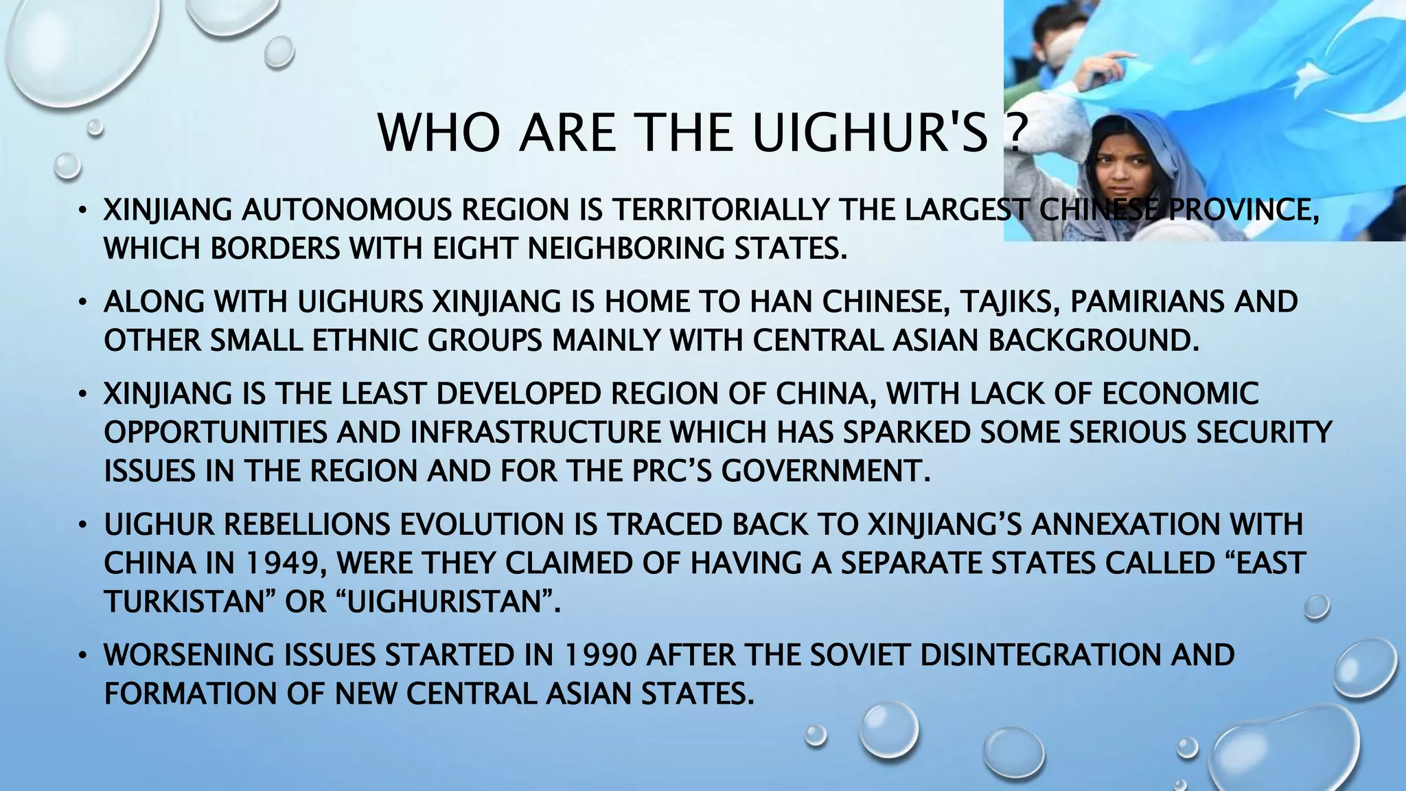 Uyghur's movement and development of an institution | PPTX