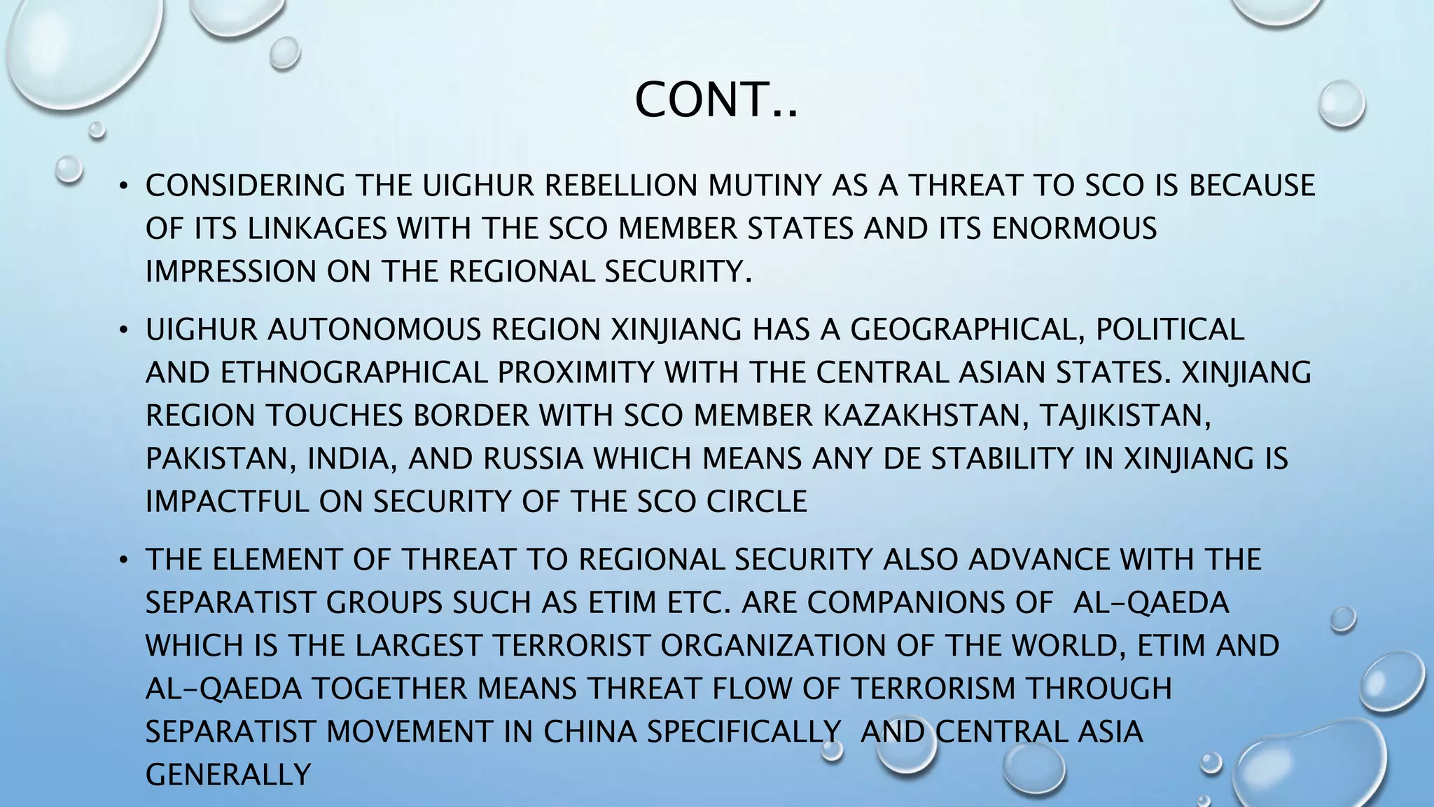Uyghur's movement and development of an institution | PPTX