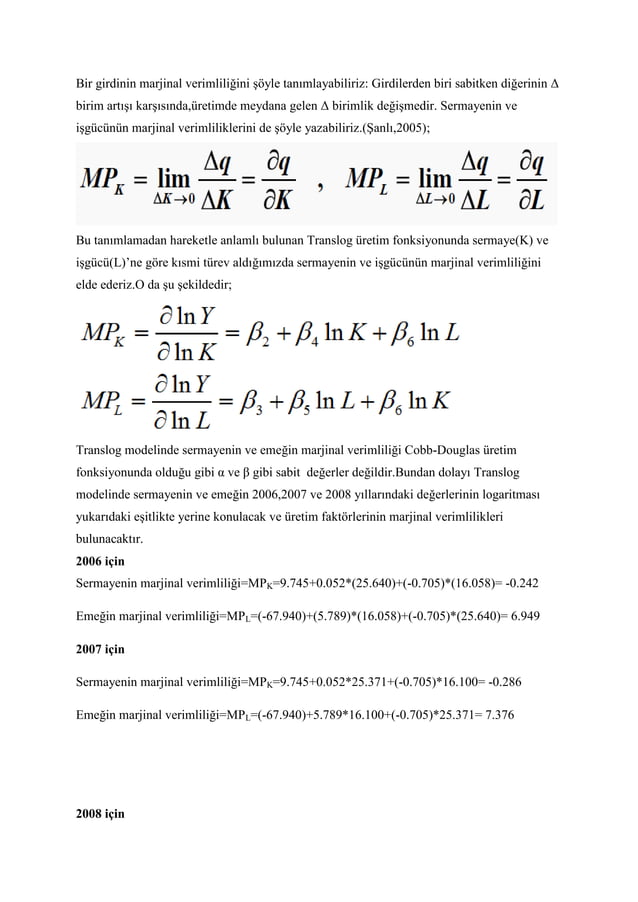 Uygulamalı ekonometri imalat sanayi | PDF