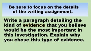 What is evidence | PPTX