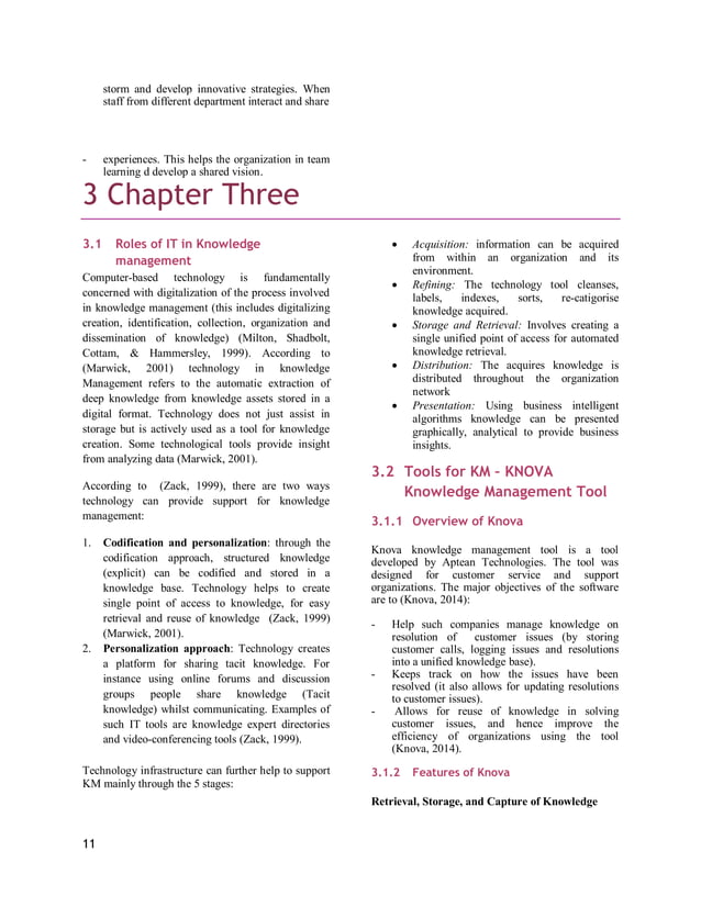 Concepts of Knowledge Management: Case Study -KPMG, Calibro,Knova | PDF