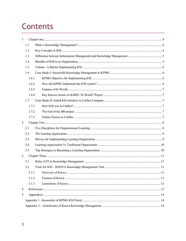 Concepts of Knowledge Management: Case Study -KPMG, Calibro,Knova | PDF