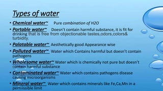 Water Parameters and Treatment | PPTX