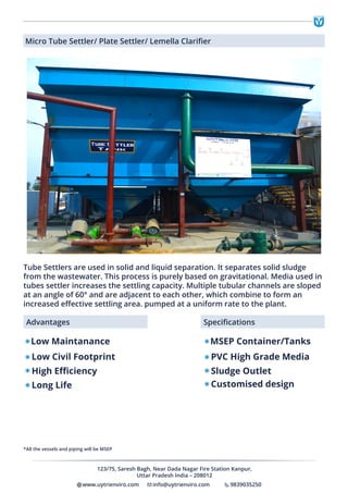 uytrienviro-Dairy Wastewater Treatment Company in India | PDF