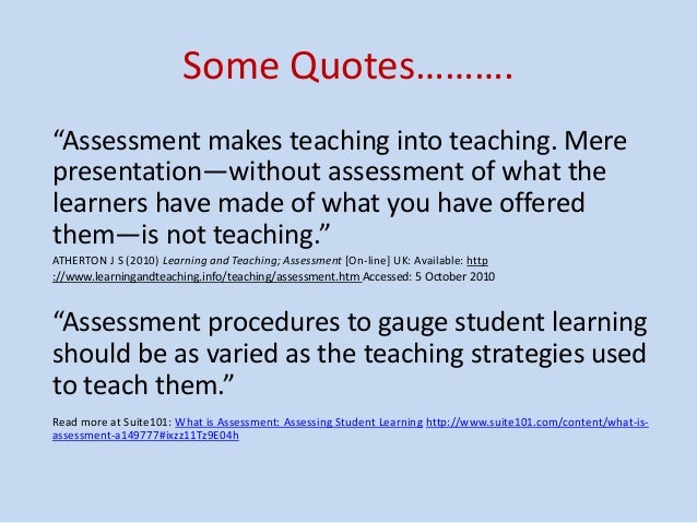 Critical Assessment Quotes