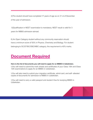 Study MBBS in Uzbekisan.ppt