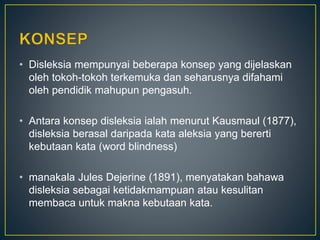 Slide kanak-kanak disleksia | PPTX