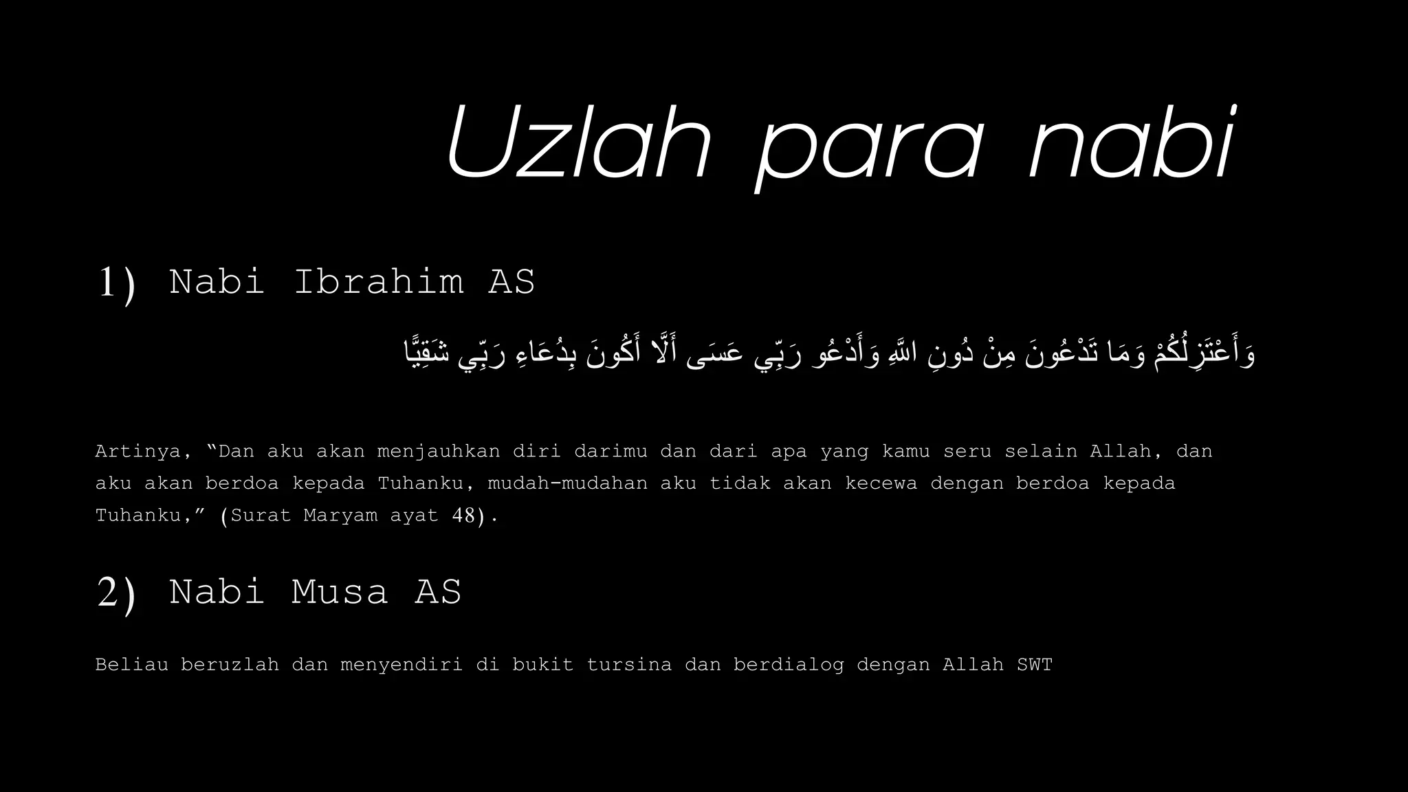 Uzlah & tafakur | PPTX