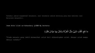 Uzlah & tafakur | PPTX