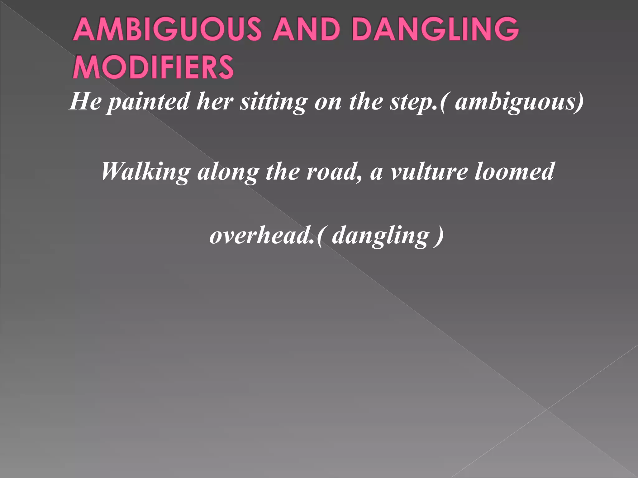 SYNTAX - head and modifiers | PPTX