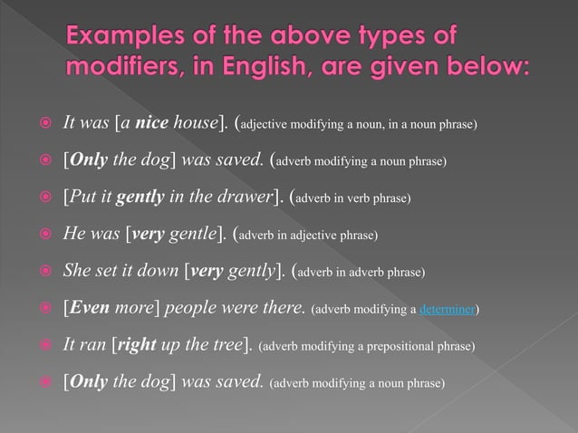 SYNTAX - head and modifiers | PPTX