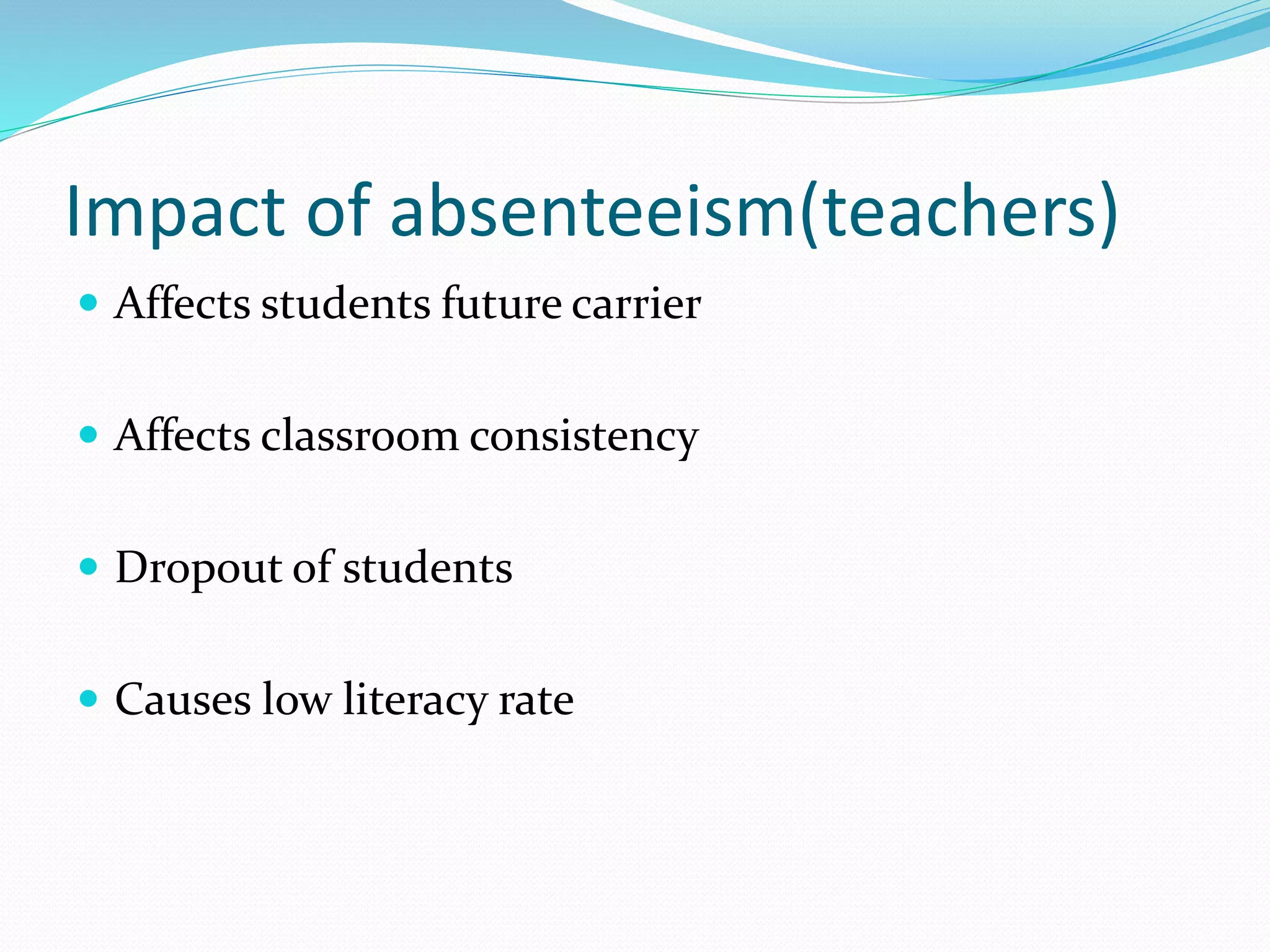 Uzma sheikh..topic .. absenteeism | PPTX