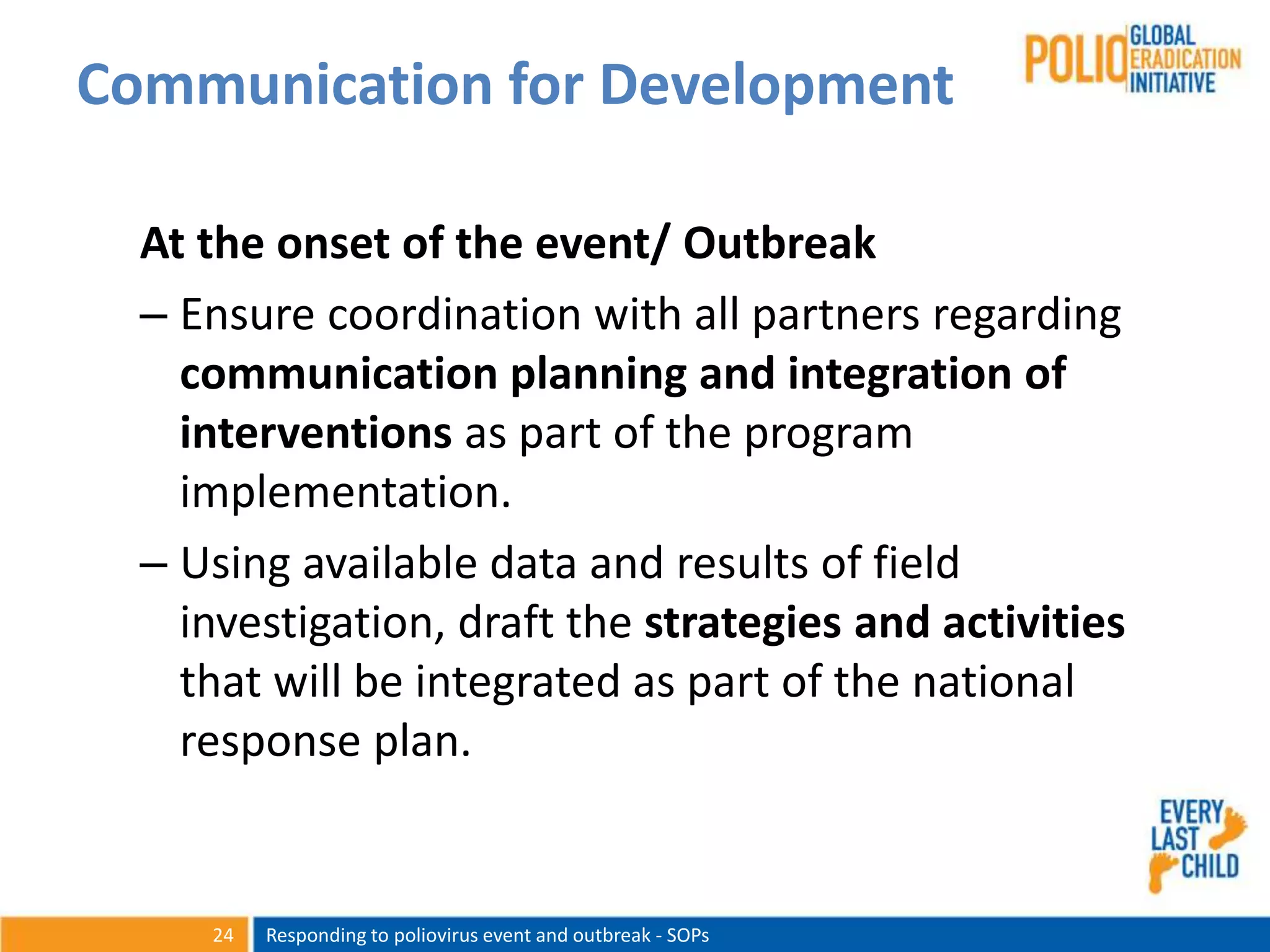 Polio Outbreak SOP Introduction | PPTX