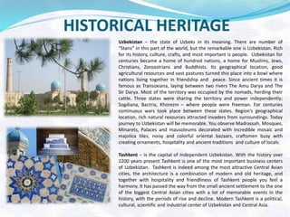 Uzbekistan - The Gem of the Silk Road in Central Asia | PDF