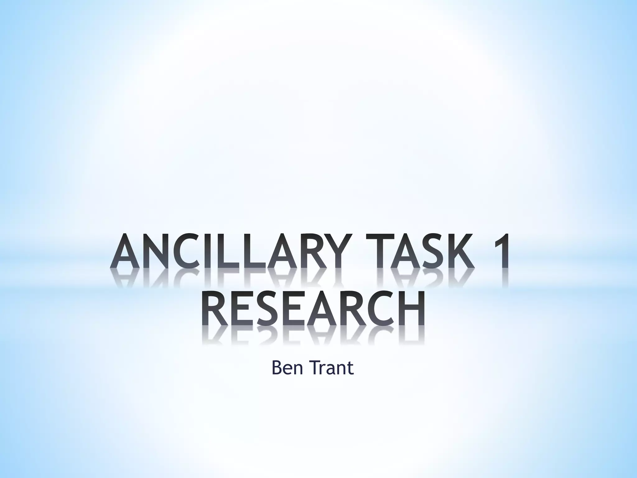 Ancillary Task 1 - Magazine research | PPT