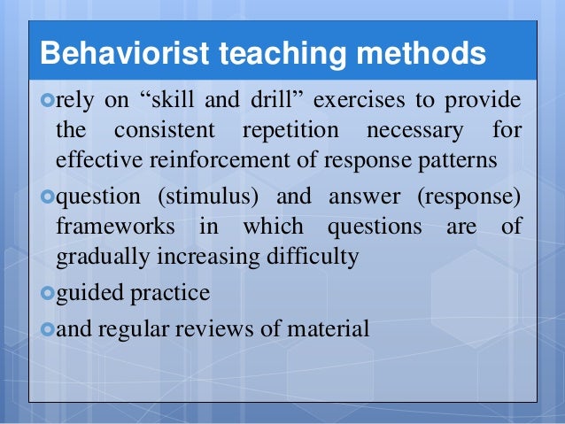 Behaviourism concept and contribution