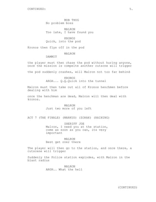 Video Game Script | PDF
