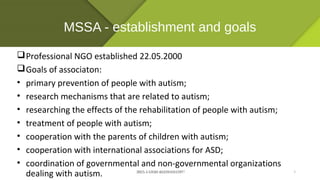 Prof. Dr. Vladimir Trajkovski: MSSA, parents and autism in Macedonia | PPT