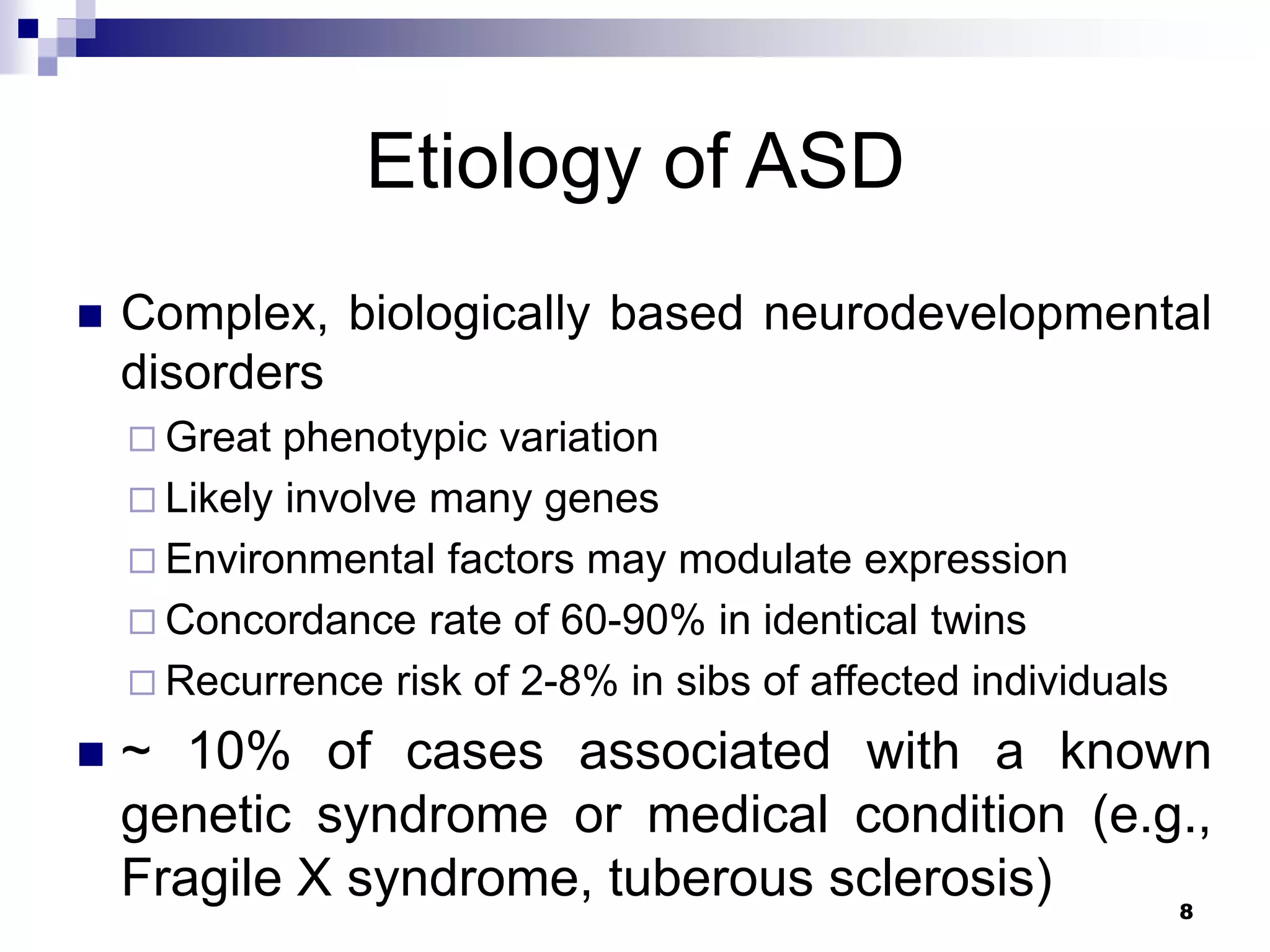 Prof. Dr. Vladimir Trajkovski-Etiology and pathogenesis of ASD | PDF