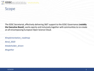 6. EOSC Secretariat and Landscaping | PPT