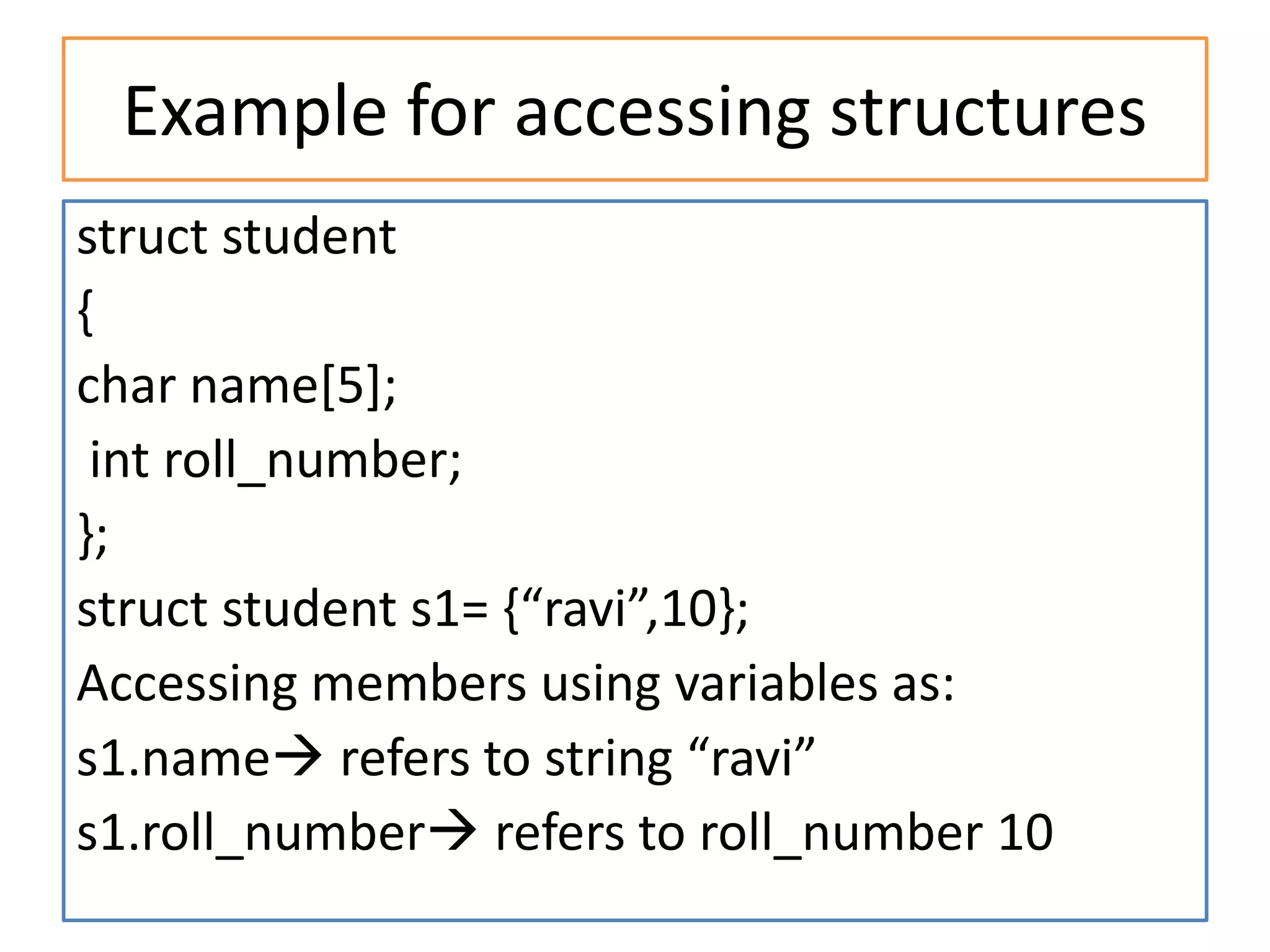 structures in C and Union in C, enumerated datatype | PPTX