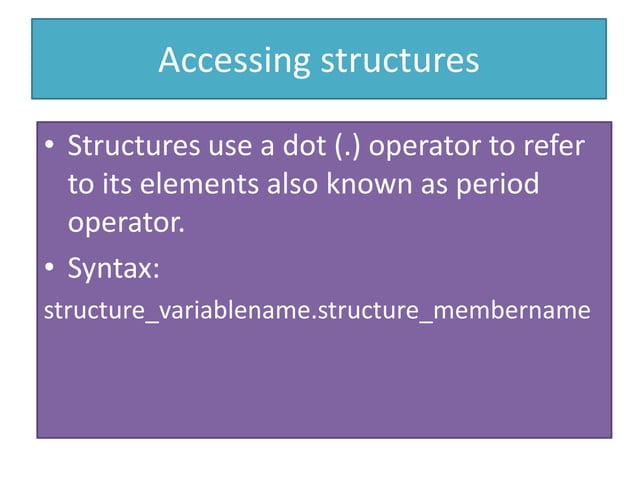 structures in C and Union in C, enumerated datatype | PPTX