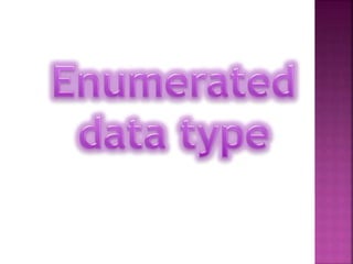 structures in C and Union in C, enumerated datatype | PPTX