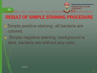 Identification of bacteria by using different staining techniques like ...