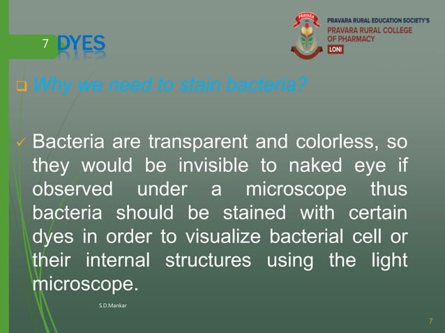 Identification of bacteria by using different staining techniques like ...
