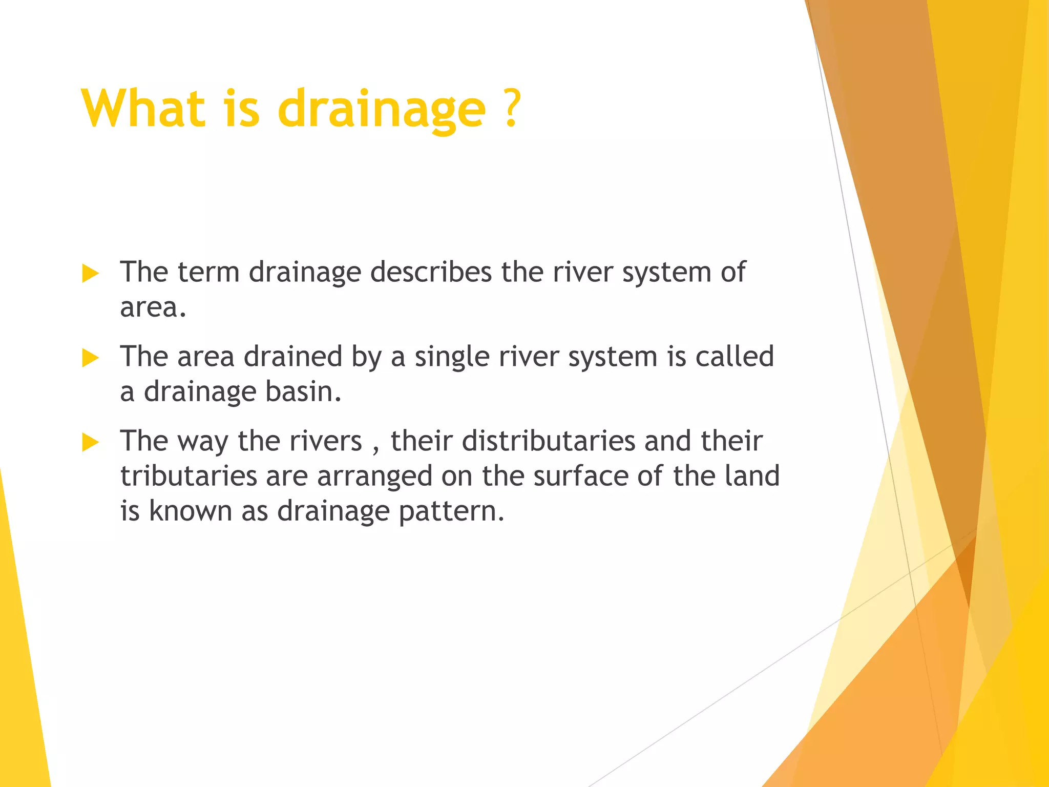 Chapter : DRAINAGE | PPTX