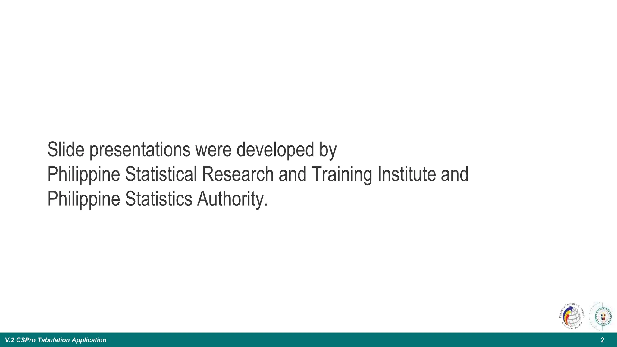 V.6 CSPro Tabulation Application_Creating Tables with PostCalc ...