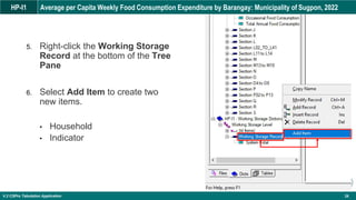 V.6 CSPro Tabulation Application_Creating Tables with PostCalc ...