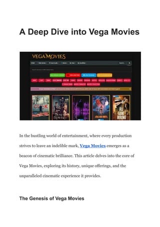 Vega Movies | PDF | Home Entertainment Systems | Consumer Electronics