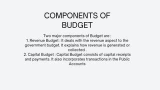 Government budget and its componentsnents | PPTX