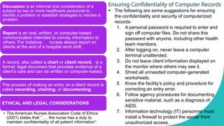 V.5 Nursing as a Science, Documenting and Reporting.pptx