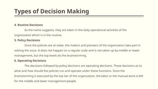 V. ENHANCING DECISION MAKING. with case study. pptx | PPT
