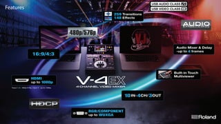 Roland V-4EX: 4-Channel Digital Video Mixer with Effects | PDF