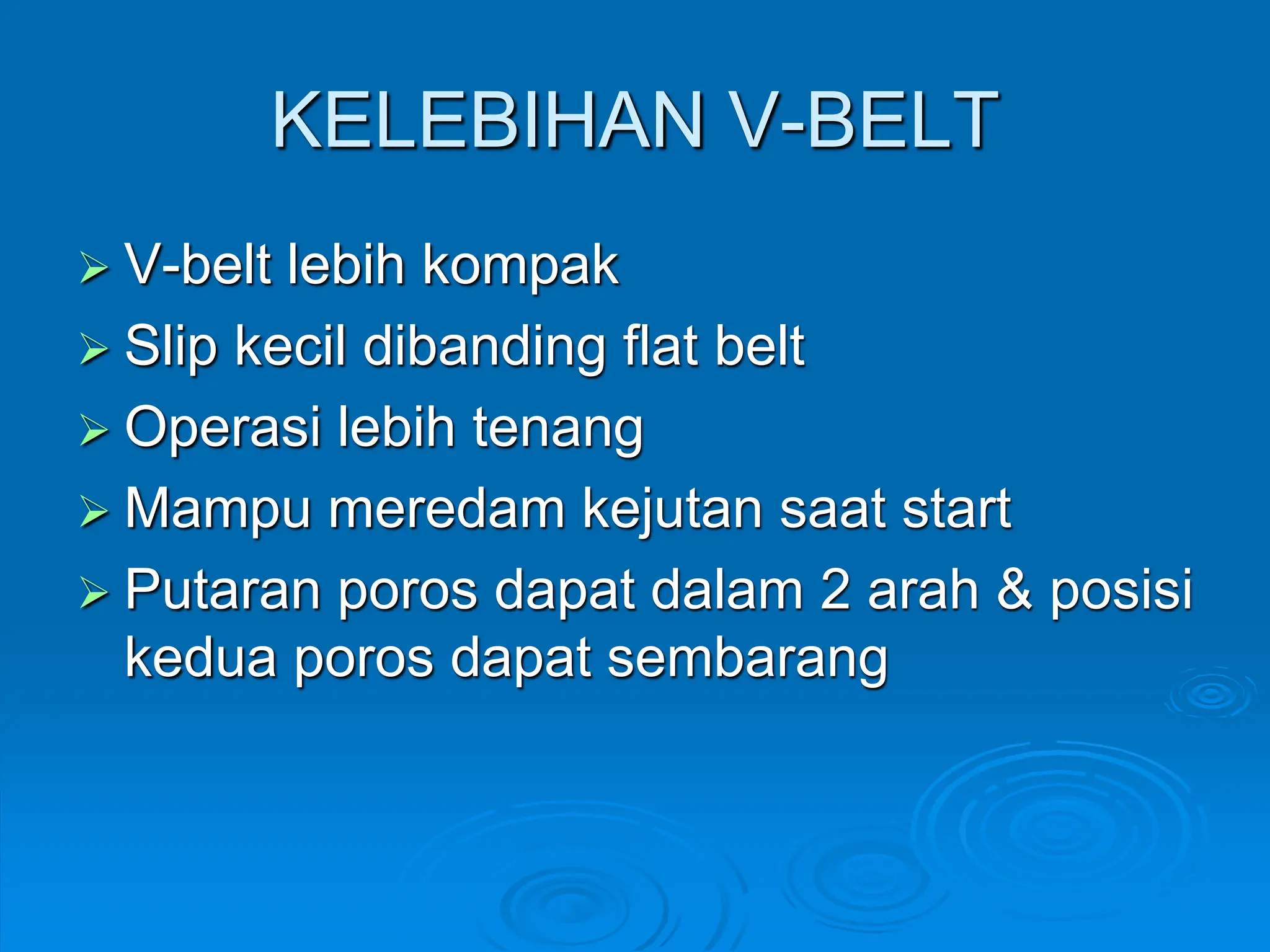 JENIS BAHAN UKURAN DAN APLIKASI V - BELT | PPT