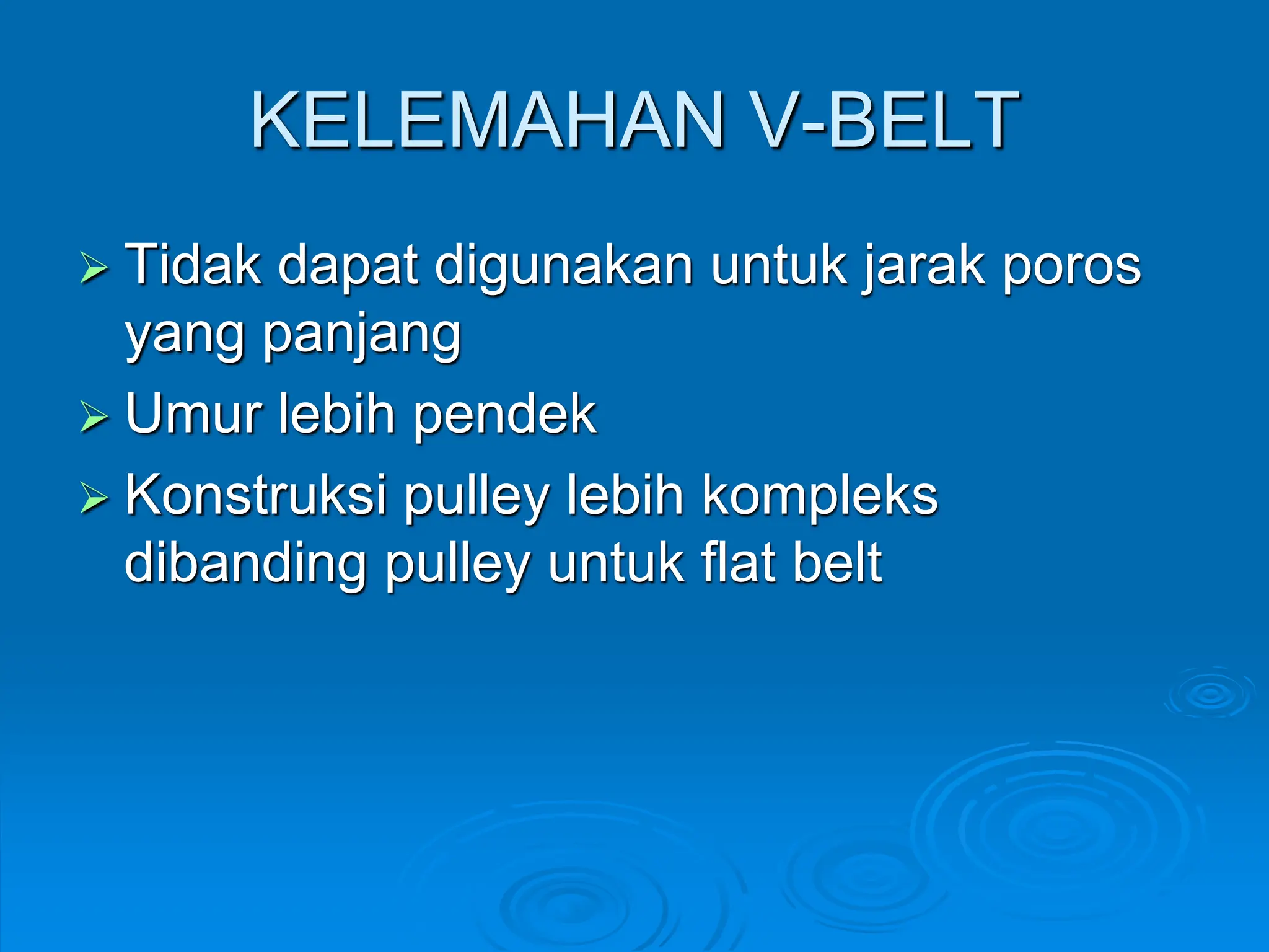 JENIS BAHAN UKURAN DAN APLIKASI V - BELT | PPT