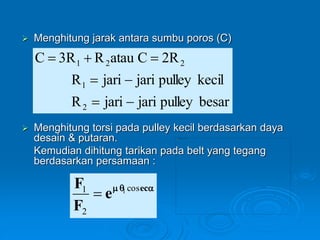 JENIS BAHAN UKURAN DAN APLIKASI V - BELT | PPT