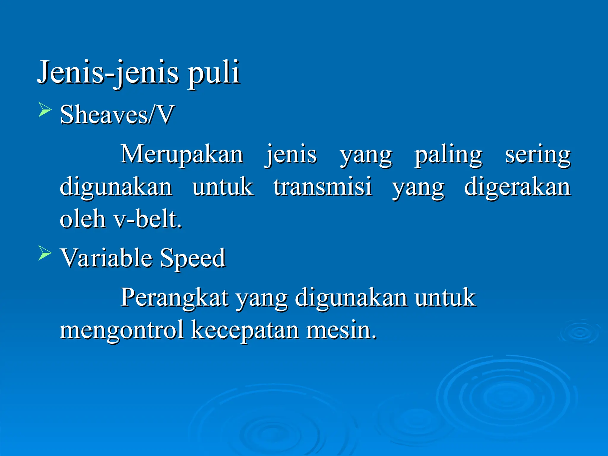 Sistem transmisi v-belt dalam elemen mesin | PPT