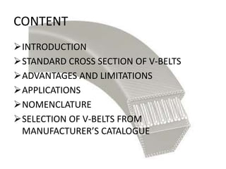 V belt drive | PPTX