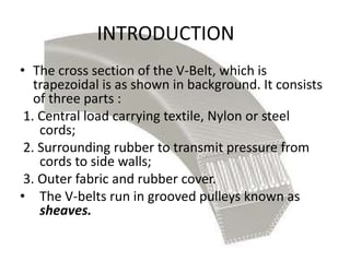 V belt drive | PPTX