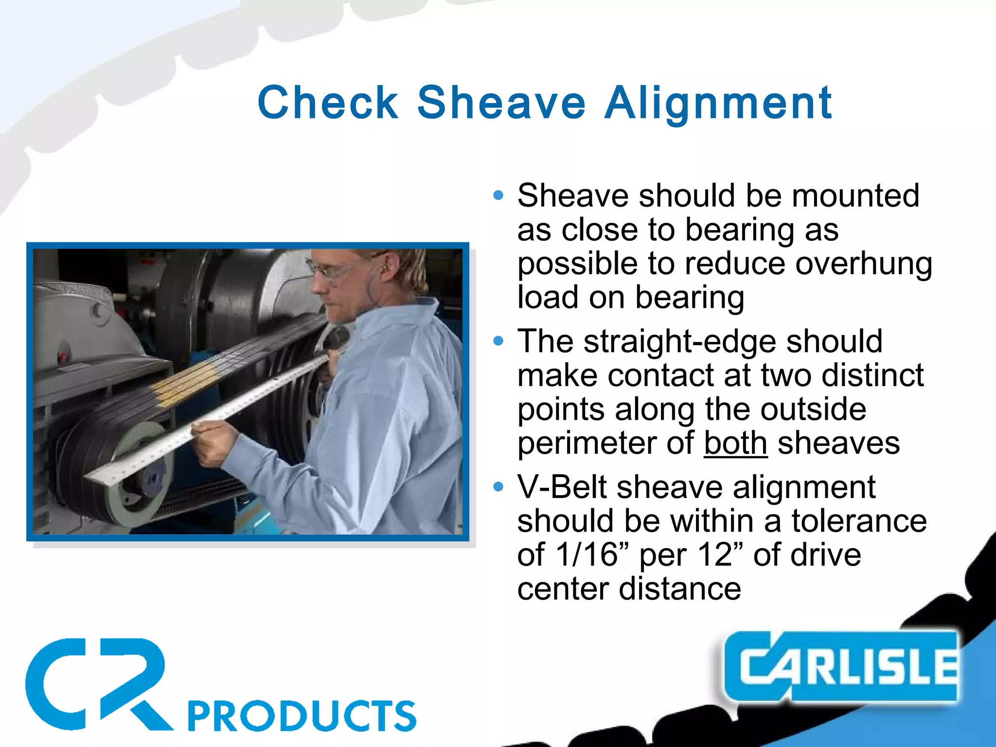 V belt installation and tensioning 1.08 (1) | PPT
