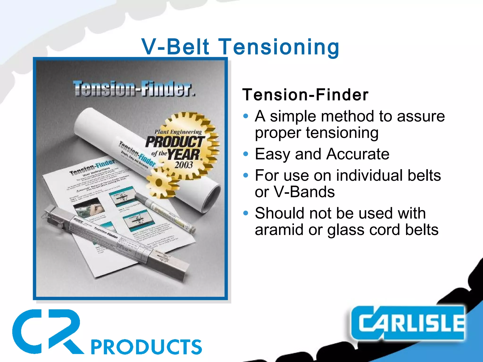 V belt installation and tensioning 1.08 (1) | PPT