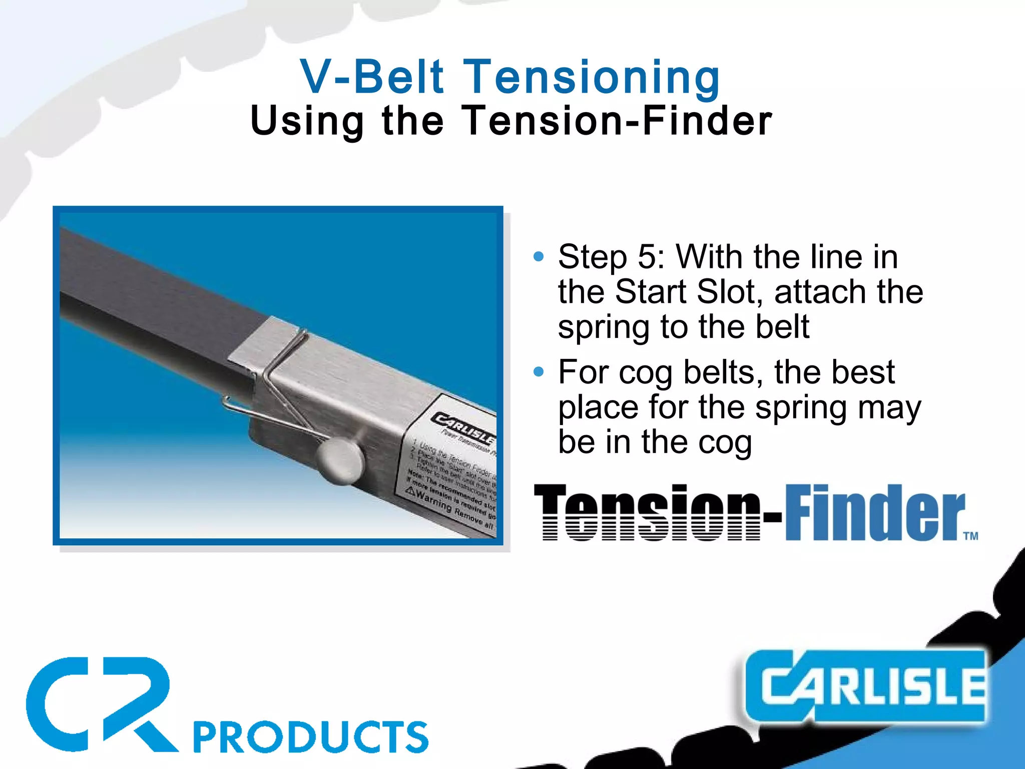 V belt installation and tensioning 1.08 (1) | PPT