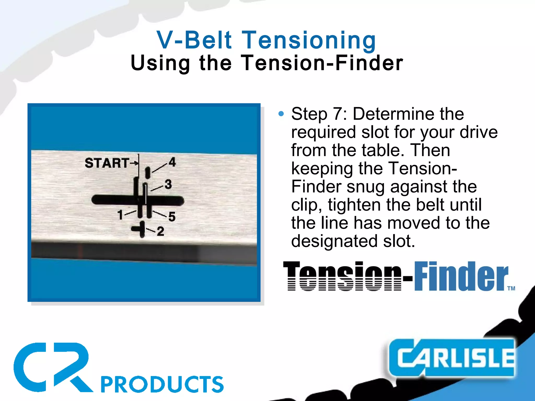 V belt installation and tensioning 1.08 (1) | PPT