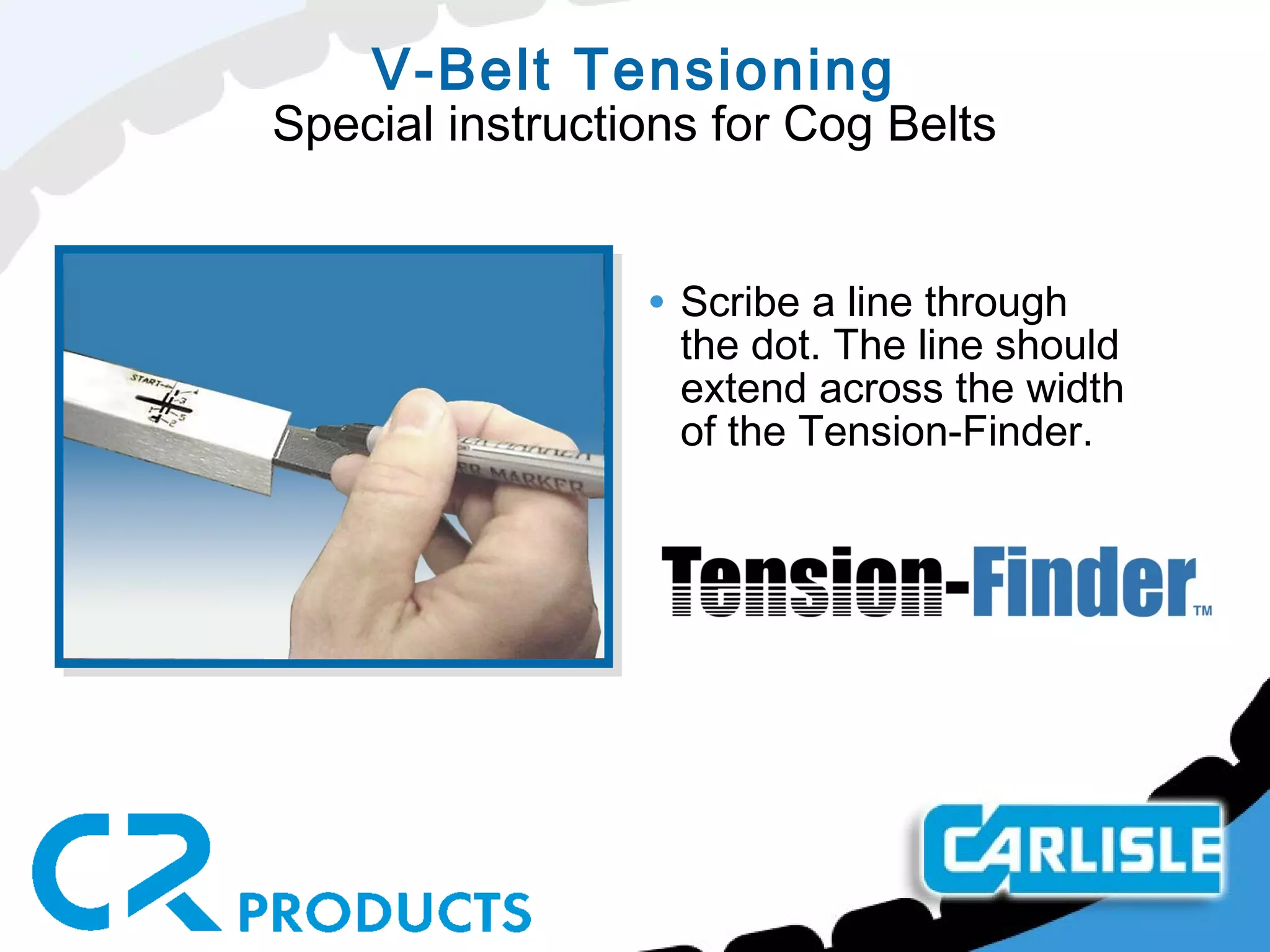 V belt installation and tensioning 1.08 (1) | PPT