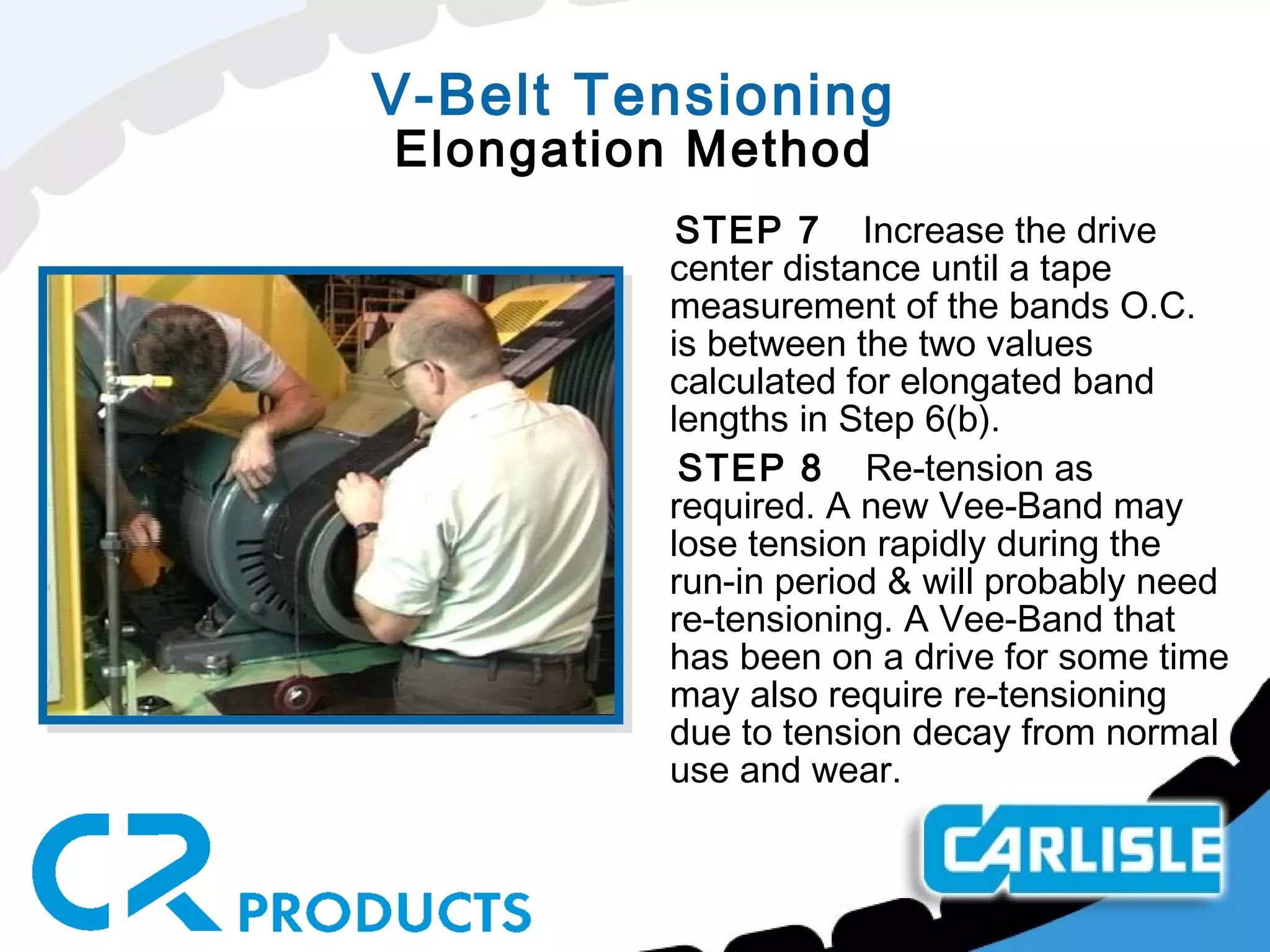 V belt installation and tensioning 1.08 (1) | PPT