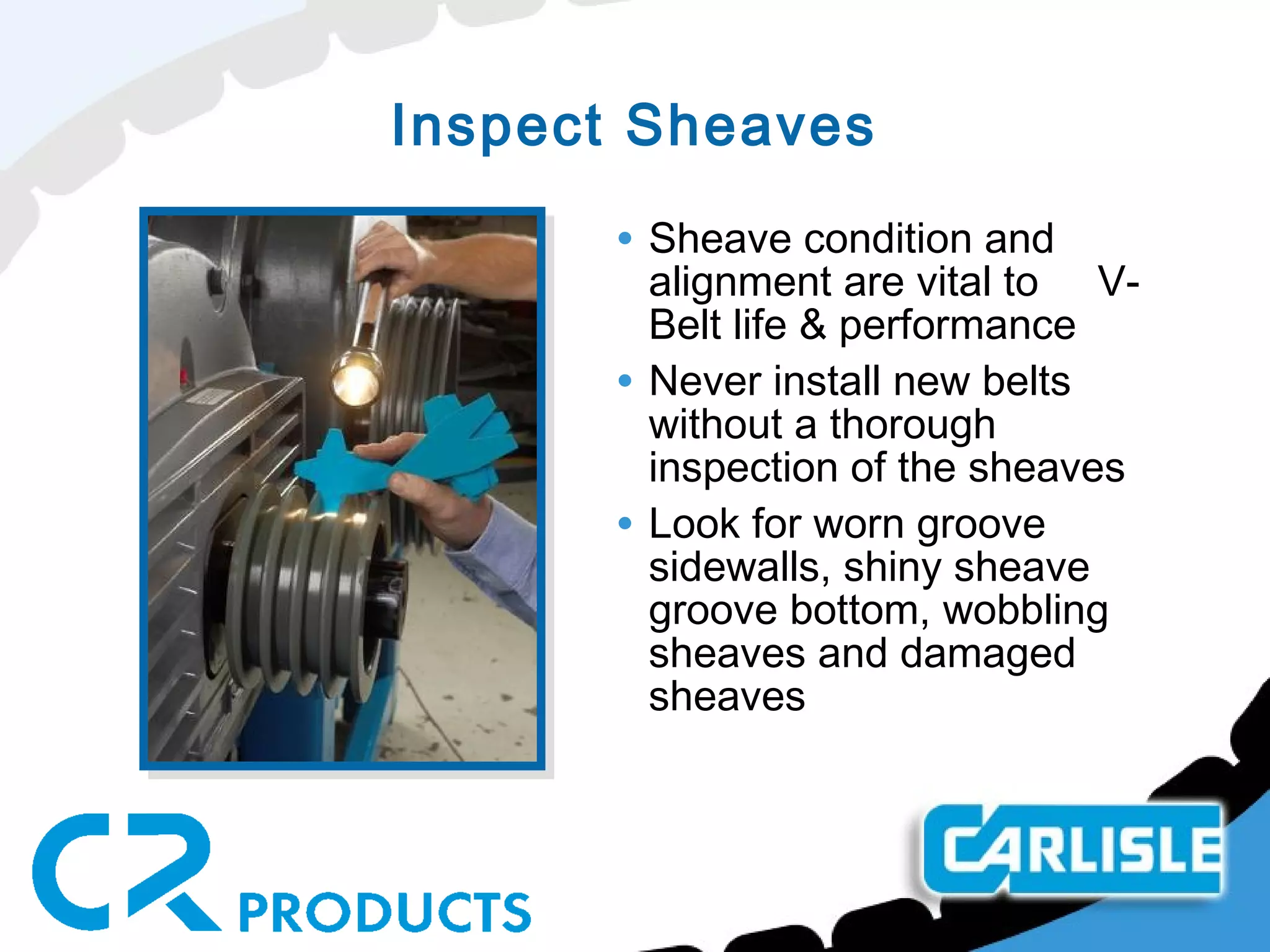 V belt installation and tensioning 1.08 (1) | PPT